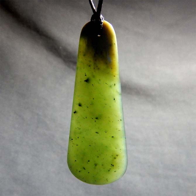 Marsden Jade drop pendant | Wayne Costar Jade Carver